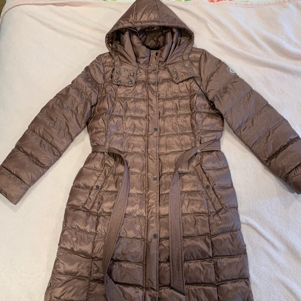 New Bernardo Bronze Long Down Jacket - Gem